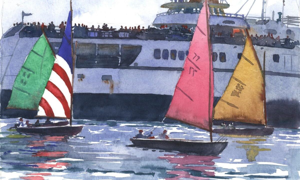 Sail Colors Amidst the Blue - Frank M. Costantino
