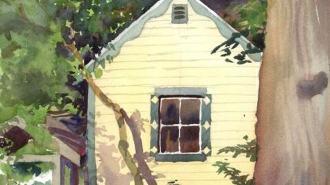 Yellow Garden Shed - Frank M. Costantino
